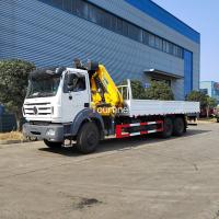 China Knuckle Boom Beiben 6×4 Truck Mounted Crane with 10 Ton Hydraulic Lifting Capacity for sale