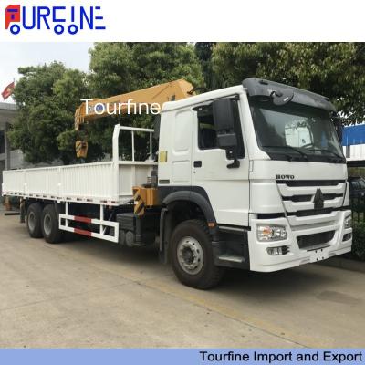 China Sinotruk HOWO 10 Wheel Truck Mounted Crane with 10 Ton Telescopic Boom for sale