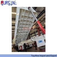 China Reinforced Steel Heavy Duty Dump Trailers 3 Axle 60 Ton Payload For Mining Operations for sale