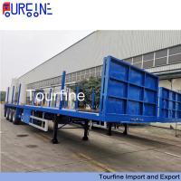 China 3 Axle Log Timber Semi Trailer with Side Stakes for Long Wood Transportation for sale