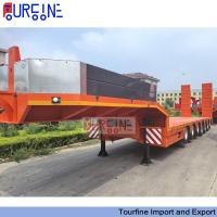 China 70 Ton 7 Axle Low Bed Semi Trailer Heavy Duty for Mining Construction for sale