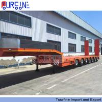China 70 Ton 7 Axle Low Bed Semi Trailer Heavy Duty for Mining Construction for sale