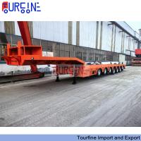 China 70 Ton 7 Axle Low Bed Semi Trailer Heavy Duty for Mining Construction for sale