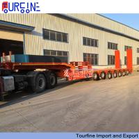 China 70 Ton 7 Axle Low Bed Semi Trailer Heavy Duty for Mining Construction for sale