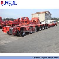 China 70 Ton 7 Axle Low Bed Semi Trailer Heavy Duty for Mining Construction for sale