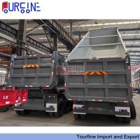 China 30 CBM 3 Axle Dump Semi Trailer with Front Hydraulic Tipping for Bulk Material Hauling for sale