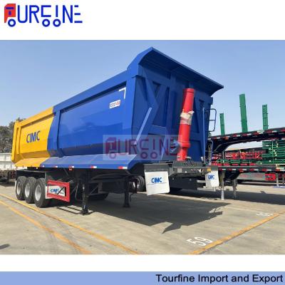 China Tri Axle 40 Ton Rear Dump Semi Trailer For Sand Stone Aggregate Transportation for sale