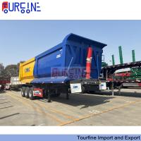 China Tri Axle 40 Ton Rear Dump Semi Trailer For Sand Stone Aggregate Transportation for sale