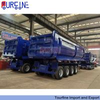 China 50 Ton 3 Axle Rear Tipper Semi Trailer Heavy Duty For Mining And Construction for sale
