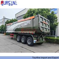 China 3 Axle 80 Ton Heavy Duty Dump Semi Trailer for Coal Stone and Aggregate Transport for sale