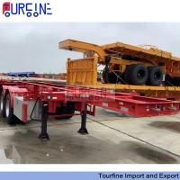 China 2 Axle Skeleton Trailer for Shipping 20FT Container Transportation for sale