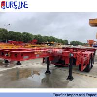 China 2 Axle Skeleton Trailer for Shipping 20FT Container Transportation for sale