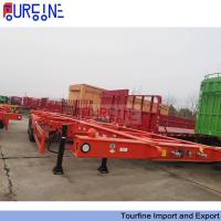 China 3 Axle Gooseneck Skeleton Container Semi Trailer For 40FT Container Shipping for sale