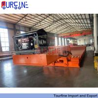 China 4 Axle 80 Ton Detachable Gooseneck Lowboy Semi Trailer for Heavy Equipment Transport for sale