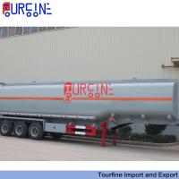China 3 Axle 35 CBM Carbon Steel Fuel Tank Semi Trailer for Diesel and Petrol Transport for sale