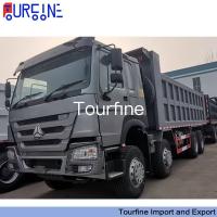 China 8x4 12 Wheels Sinotruk Howo 336HP Heavy Dump Truck 50 Ton Tipper Truck For Africa Road Construction for sale