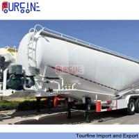China 3 Axle 50 CBM Dry Bulk Tank Semi Trailer for Cement and Powder Transport for sale