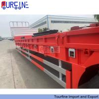 China 60 Ton 3 Axle Extendable Lowboy Semi Trailer for Construction Machinery for sale
