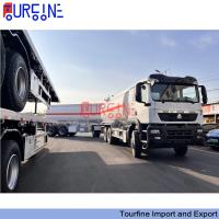 China 3 Axle 28 CBM Drawbar Fuel Tank Full Trailer for Diesel and Petrol Transport for sale