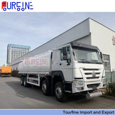 China 35000L HOWO 8x4 Diesel Fuel Tanker Truck Oil Bowser Truck for Africa Fuel Transport for sale