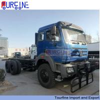 China Heavy Duty BEIBEN 6×6 Cargo Truck Chassis with 380HP Engine for Africa for sale