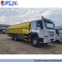 China SINOTRUK HOWO 25000L Fuel Tank Truck With Fuel Dispenser 6X4 Diesel Oil Transport Tanker Truck For Sale for sale