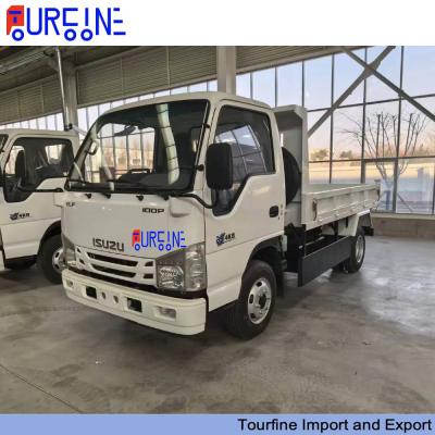 China New Isuzu 4x2 Small Dump Truck 2 Ton 3 Ton Capacity with Hydraulic Tipping Body for sale