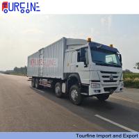 China Sinotruk HOWO 400HP 12 Wheel Cargo Van Truck for African Freight Transport for sale