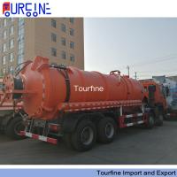 China 20000L Sinotruk HOWO 12 Wheel Vacuum Sewage Suction Truck for Waste Water Collection for sale