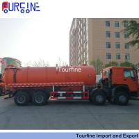 China 20000L Sinotruk HOWO 12 Wheel Vacuum Sewage Suction Truck for Waste Water Collection for sale