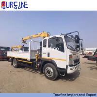 China SINOTRUK 3 Ton 4 Ton 5 Ton Truck Mounted Crane Light Duty Loader Crane Truck 4X2 for sale