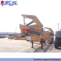 China 3 Axle XCMG 37 Ton Sidelifter Container Semi Trailer for 20ft 40ft Containers for sale
