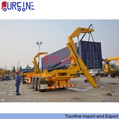 China 3 Axle XCMG 37 Ton Sidelifter Container Semi Trailer for 20ft 40ft Containers for sale