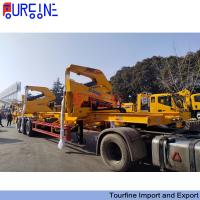 China 3 Axle XCMG 37 Ton Sidelifter Container Semi Trailer for 20ft 40ft Containers for sale