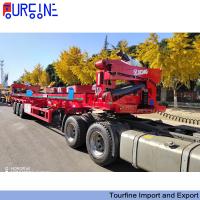 China 3 Axle XCMG 37 Ton Sidelifter Container Semi Trailer for 20ft 40ft Containers for sale