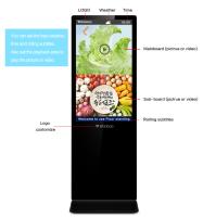 China 55 inch advertising totem outdoor with touch screen lcd display for option android system for sale