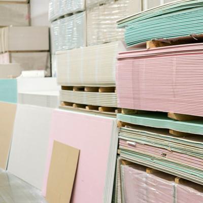 China 15mm Fire Resistant Plasterboard Red Color For Indoor Ceiling for sale