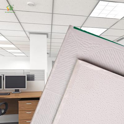 China Modern Style PVC Gypsum Ceiling Tiles Rectangle Shape Square Edge for sale