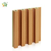 China Wood Facade Co-Extrusion Wpc Exterior Wall Cladding Wpc Great Wall Panels Decorative Wood Plastic Composite Wall Board for sale
