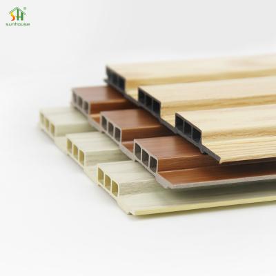 China Customized Impact Resistance Breathable Triple-Hole Grating Board Easy To Install Wpc Wall Panel for sale