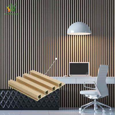 China High Quality Direct Sales Composite Fluted Panel Impact Resistance Wpc Facade Wall Panel Sheet Board for sale