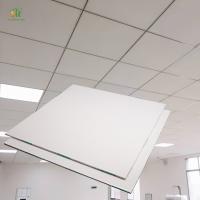 China 600x600mm 7mm Moisture-Proof PVC Gypsum Ceiling Board and Gypsum Ceiling Tiles for Fireproof and Soundproof Applications for sale
