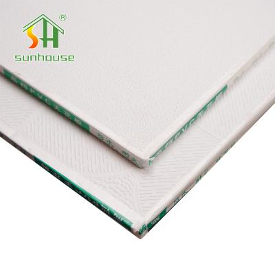 China PVC Ceiling Panel and Gypsum Board Ceiling in 595x595mm 600x600mm 603x603mm Sizes with Moisture Fireproof and Easy Installation for sale
