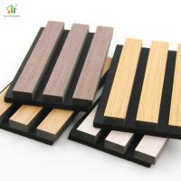 China Sunhouse Modern Design Akupanel Wooden Slat Acoustic Panels with Customized Color and Polyester Fiber Material for Total Project Solutions for sale