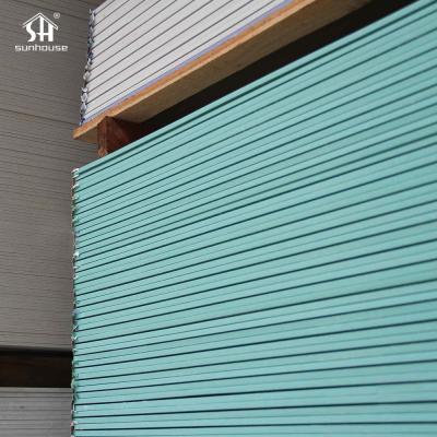China 12mm Water-Resistant Gybsum Board 4X8 Sheetrock Drywall Modern Design Plaster for Outdoor Bathroom Partition for sale