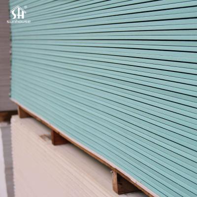 China Spot Goods 1220X2440Mm Desulphurization Plasterboard Water Resistance Sheetrock Drywall for sale