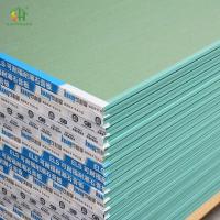 China Modern Design 5/8 Inch 1/2 Inch Non-Combustible Gypsum Panel Water-Resistant Plaster Material Water Resistance Plasterboards for sale
