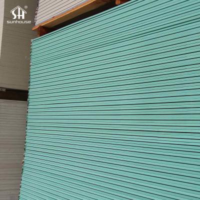 China Hot Selling Knauf Moisture-Resistant Plasterboard OEM/ODM Water-Resistant Gypsum Board for Outdoor Modern Decoration for sale