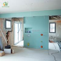 China Moisture Resistant Gypsum Board 9.5mm 1220×2440mm Lightweight Drywall Sheet for Indoor Walls for sale