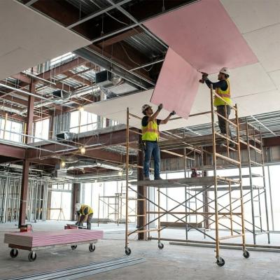 China ASTM E119 Wholesale Price Drywall Fire Resistant Gypsum Board for Fire-resistant Building Plasterboard Wall Panels for sale